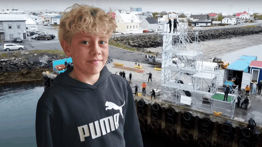 Hallur Hrafn fagnaði Íslandsmeistaratitli unglinga í „dauða-dýfu ...